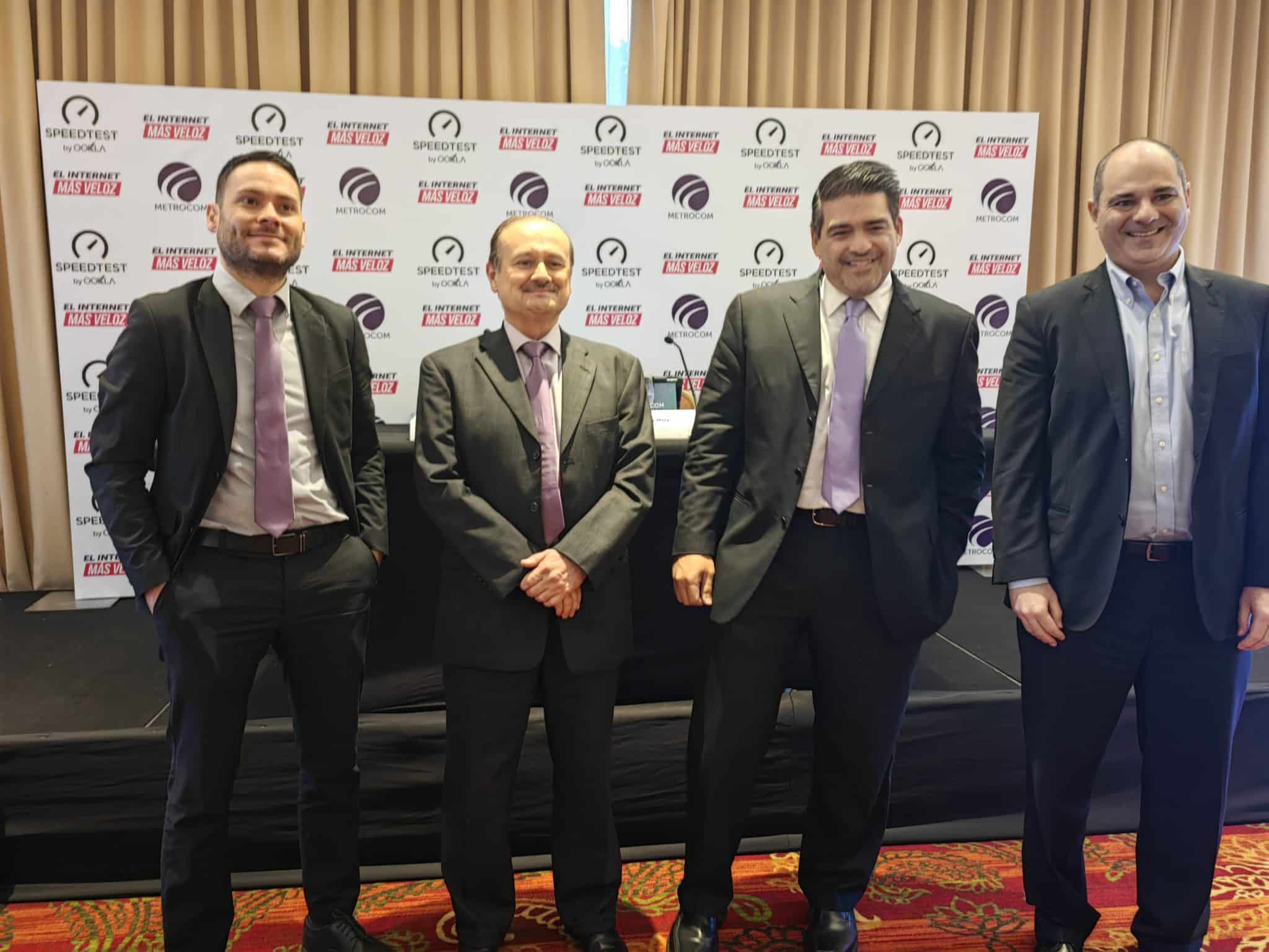 Metrocom recibe reconocimiento por velocidades altas de internet