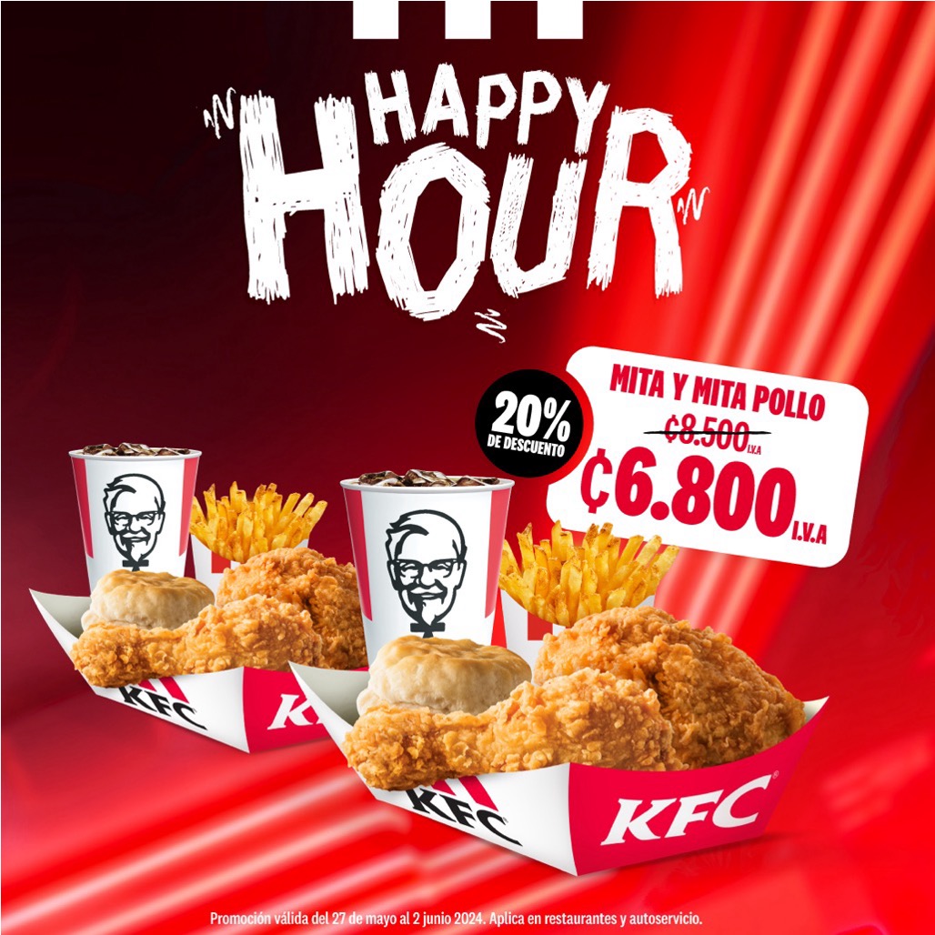 KFC lanza su irresistible Happy Hour
